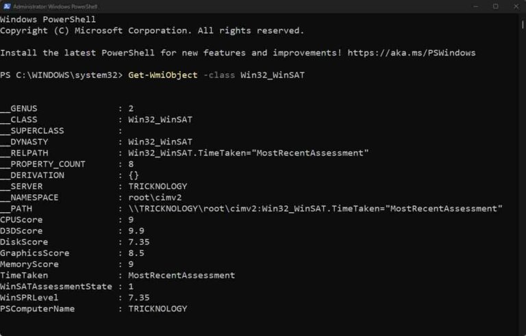 How To Run Computer Performance Benchmark Test On Windows 11 Using Powershell Tricknology How To